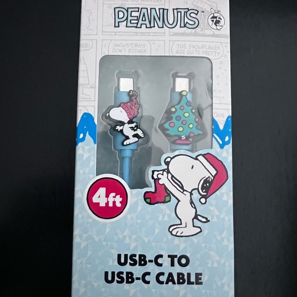 Peanuts | Holiday | Peanuts Snoopy Usbc Cable Festive Design | Poshmark